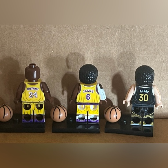 minifigures | Toys | All 3 Kobe Bryant Lebron James Stephen Curry ...